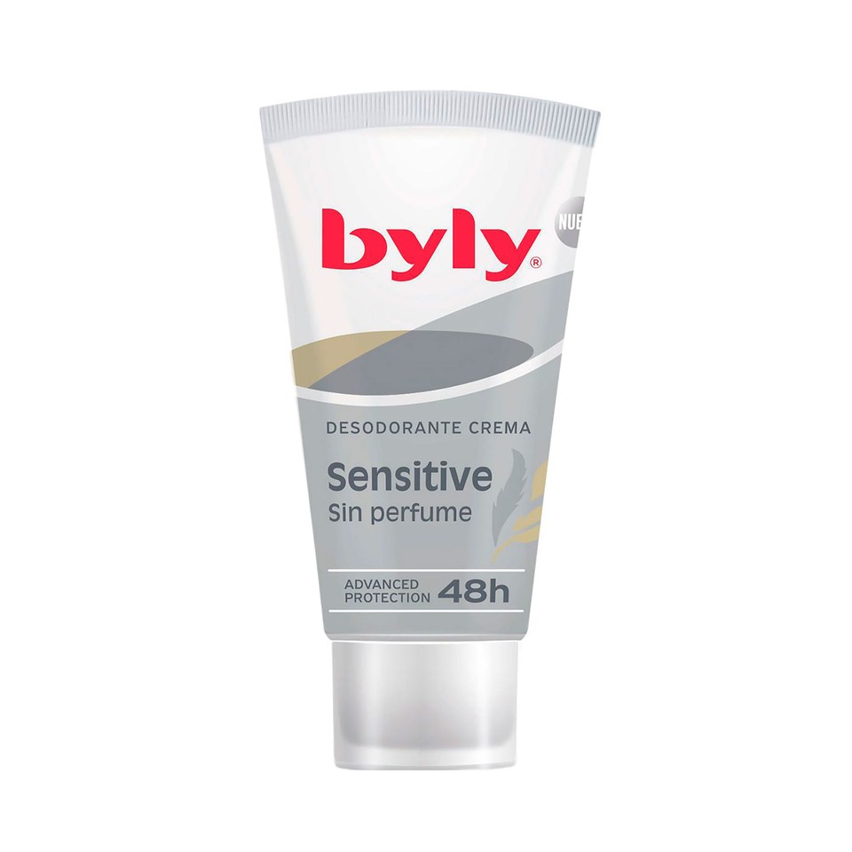 BYLY Sensitive Desodorante en crema para mujer sin perfume 50 ml ...