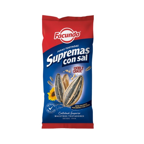 FACUNDO Supremas Pipas extragrandes y super crujientes con sal 120 g ...