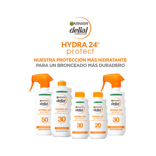 DELIAL Leche solar protectora en spray con acción hidratante y FPS 20 ...