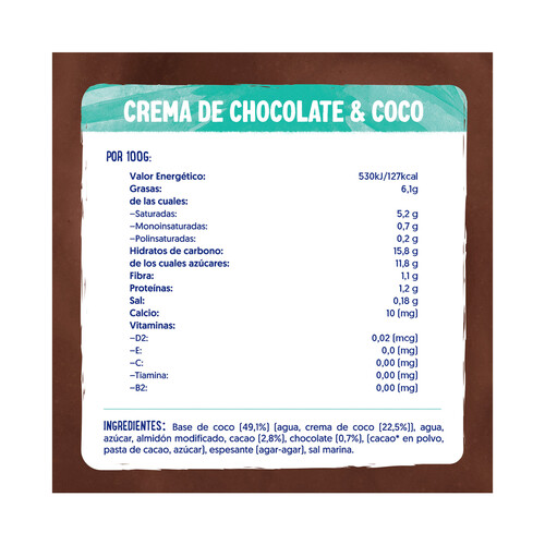 ALPRO Postre vegetal con base de coco y crema de chocolate 2 x 115 g ...