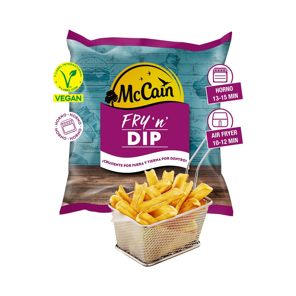 McCAIN Patatas con corte curvado, prefritas y ultracongeladas Fry "n"n ...