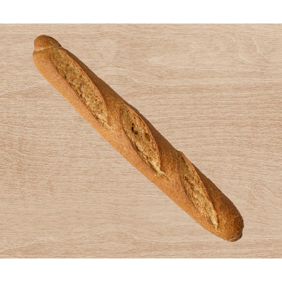 Barra de pan con harina integral de trigo 70% con masa madre de ...