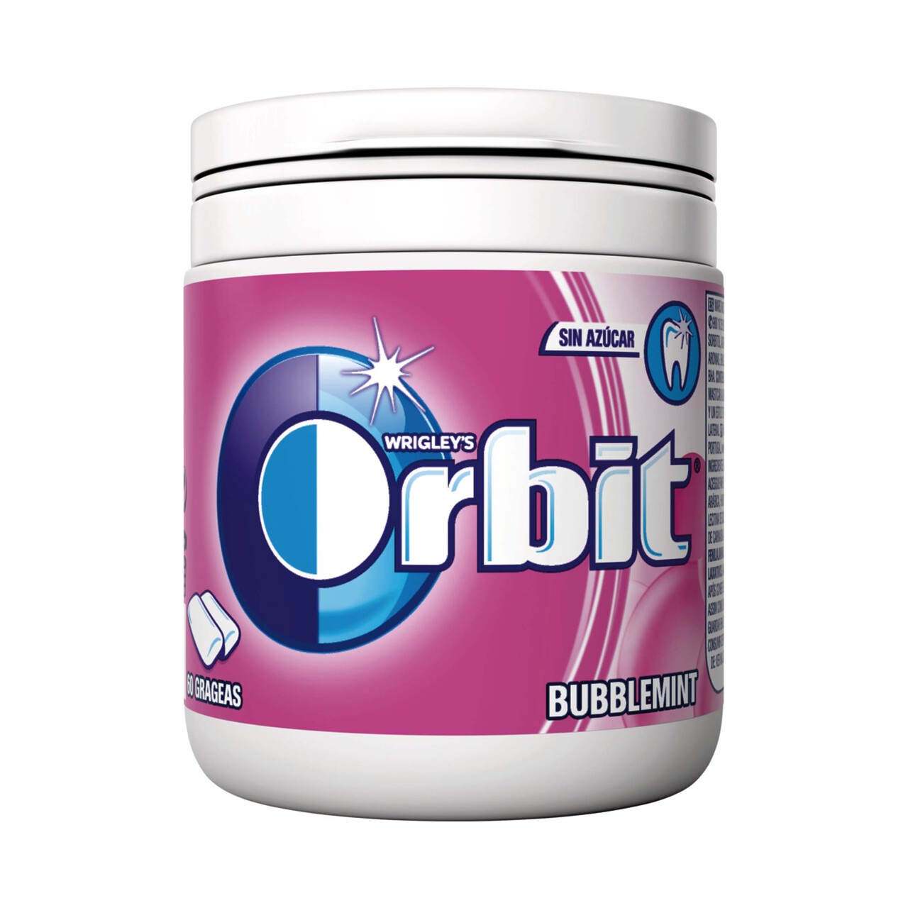ORBIT Chicles sabor a bubblemint ORBIT bote 60 grageas. 84 g. - Alcampo ¡Haz tu Compra Online y ...