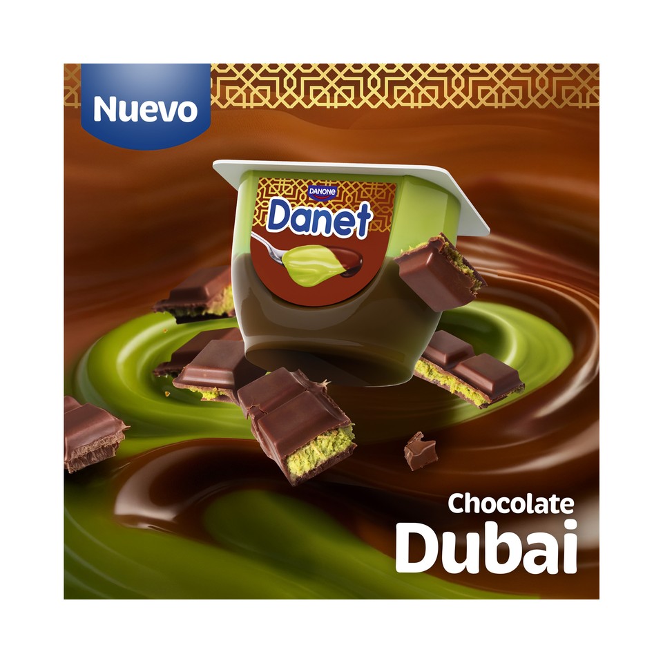 DANET de Danone Natillas de chocolate Dubai 4 x 125 g. - Alcampo ¡Haz ...