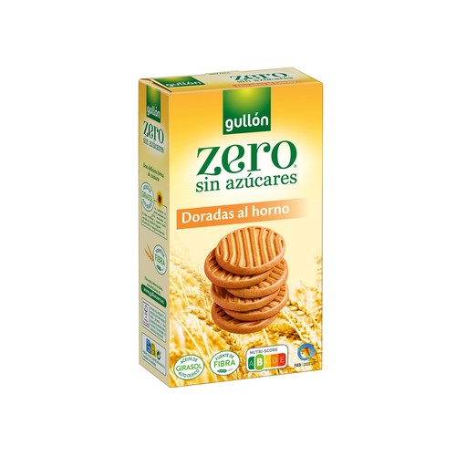 GULLÓN Zero Galletas doradas al horno sin azúcares 330 g. - Alcampo ...