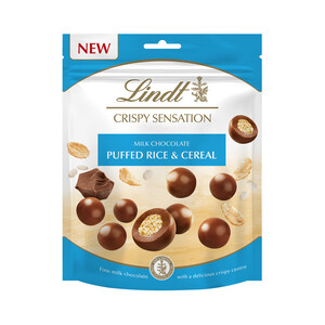 LINDT Crispy Sensation Bolas de chocolate con leche y cereales 140 g ...