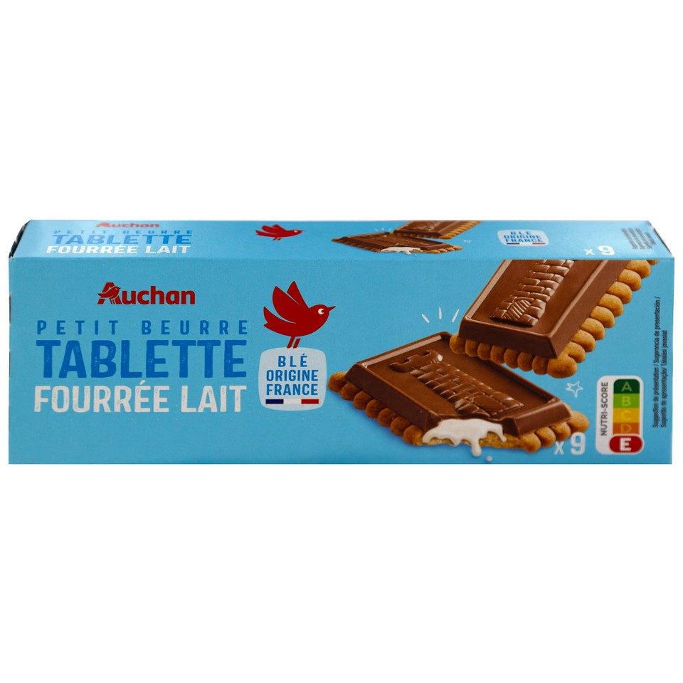 PRODUCTO ALCAMPO Galletas de mantequilla con tableta de chocolate con ...