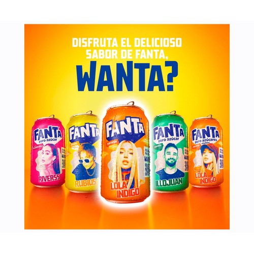 FANTA Bebida refrescante sabor tutti frutti zero azúcares lata 330 ml ...