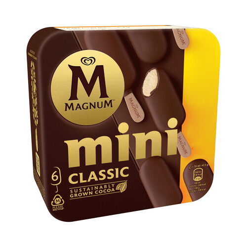 MAGNUM Classic Mini bombones helados de vainilla recubiertos de ... MAGNUM Classic Mini bombones helados de vainilla recubiertos de ...