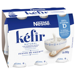 NESTLÉ Kefir líquido natural, elaborado con fermentos lácteos y ...