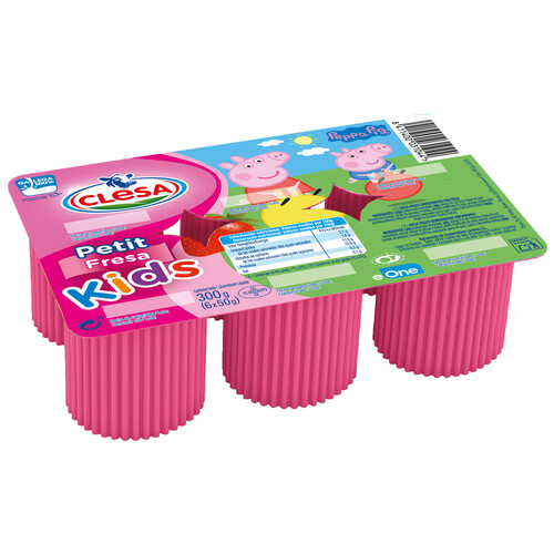 CLESA Petit suisse sabor a fresa elaborados con leche 100% gallega ...