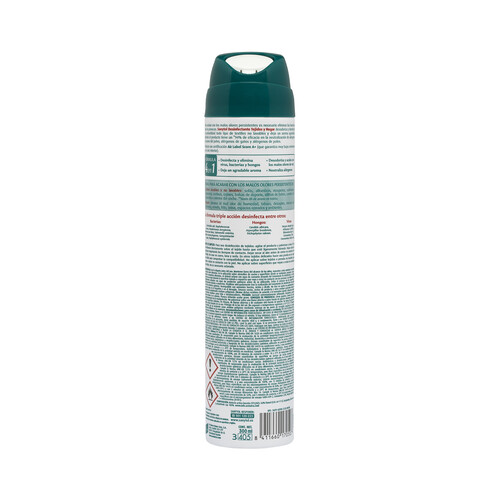 SANYTOL Spray eliminador de olores y desinfectante de tejidos y hogar con aroma a flor de ...