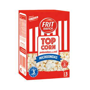 FRIT RAVICH Palomitas con sal para el microondas FRIT RAVICH POP CORN 3 ...