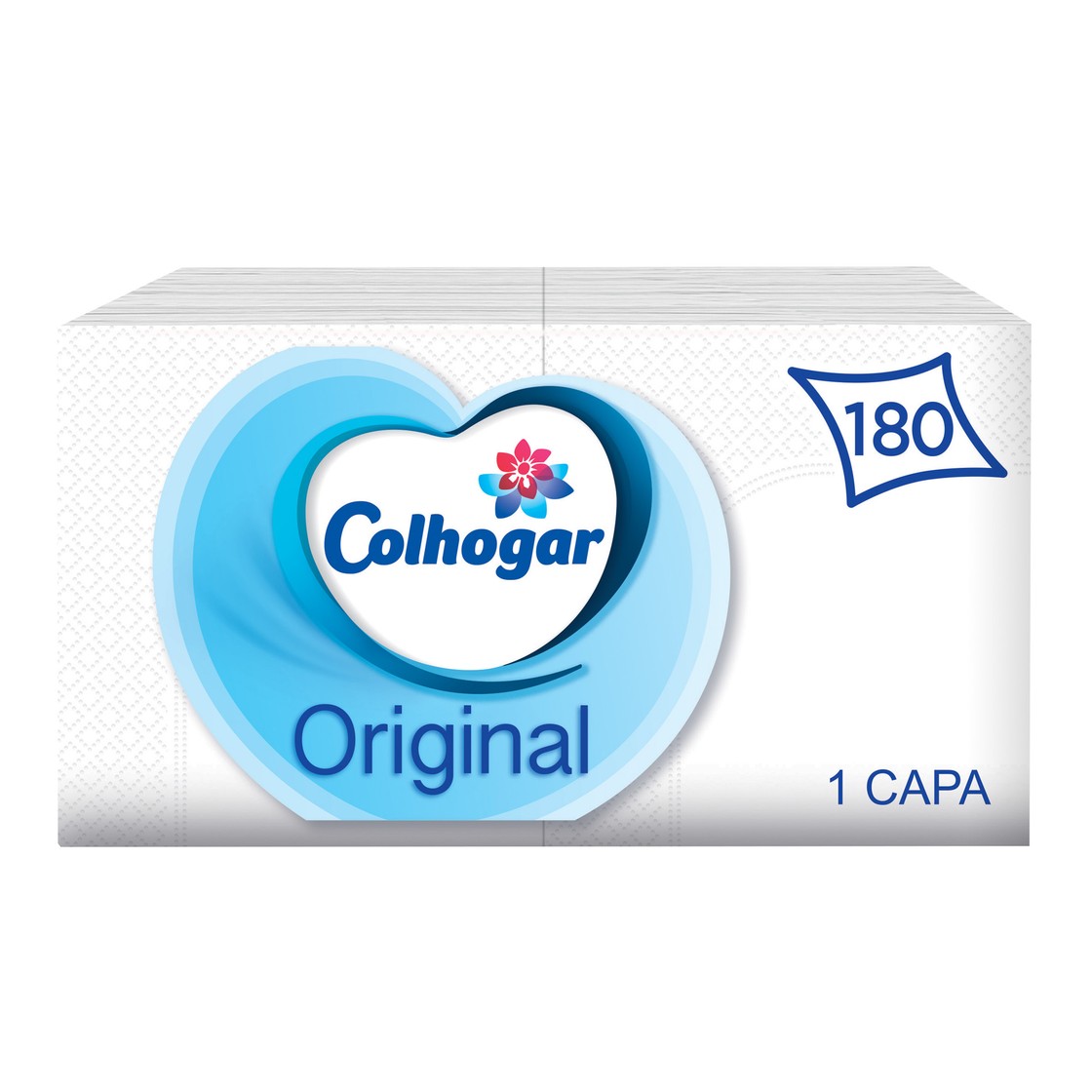 COLHOGAR Servilletas de papel desechables blancas 1 capa COLHOGAR 180 ...