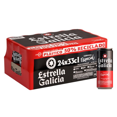 ESTRELLA GALICIA Cervezas ESTRELLA GALICIA ESPECIAL pack 24 uds.x 33 cl.